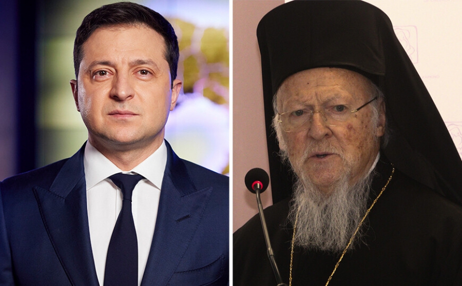 Ο Βαρθολομαίος δίπλα στους Ουκρανούς! Μίλησε με τον Ζελένσκι και ...